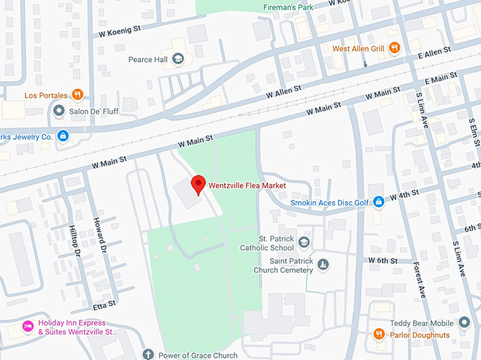 16. wentzville flea market map