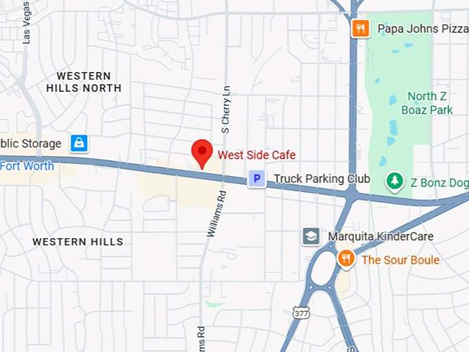 16. west side cafe map