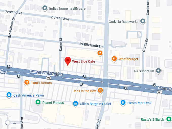 16. west side cafe map