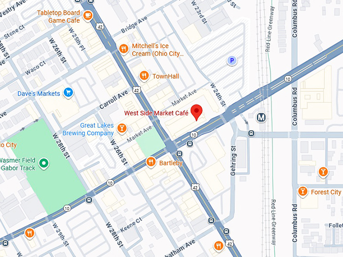 16. west side market café map