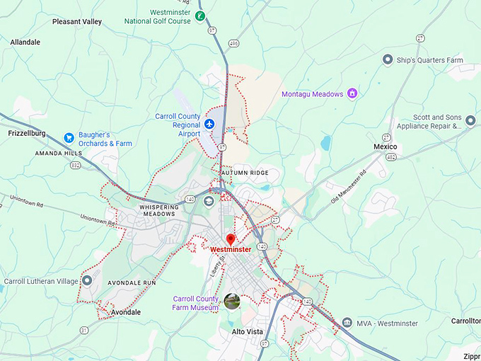 16. westminster md map