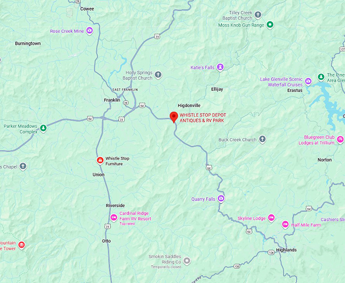 16. whistle stop shop depot map