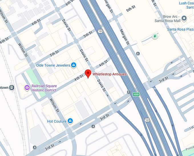 16. whistlestop antiques map