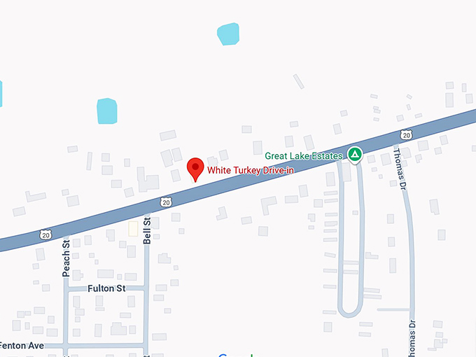 16. white turkey drive in map