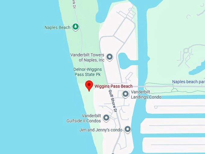 16. wiggins pass beach map