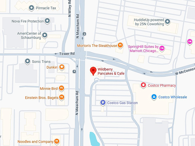 16. wildberry pancakes & cafe map