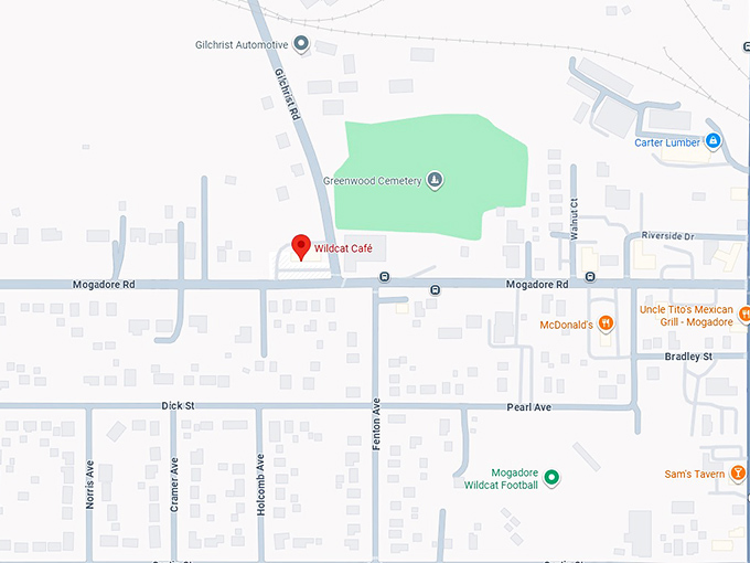 16. wildcat caf&eacute; map