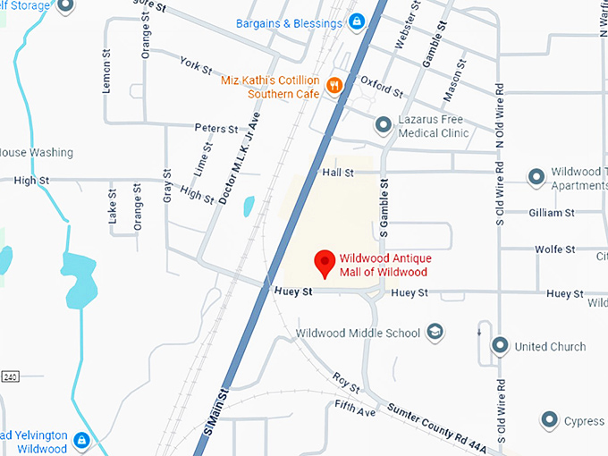 16. wildwood antique mall of wildwood map