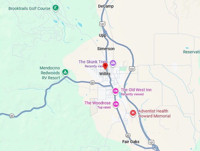 16. willits map