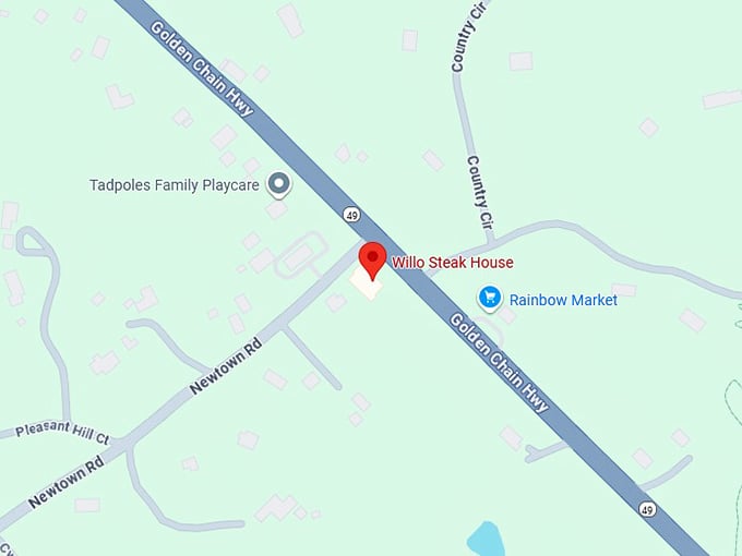 16. willo steak house map