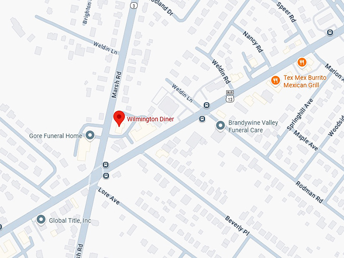 16. wilmington diner map