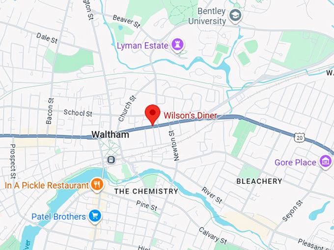 16. wilson&rsquo;s diner map