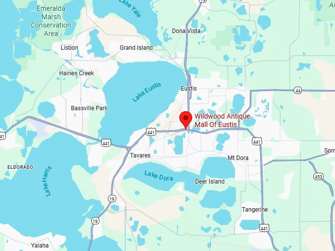 16. wilwood antique mall of eustis (349 plaza dr, eustis, fl 32726) map