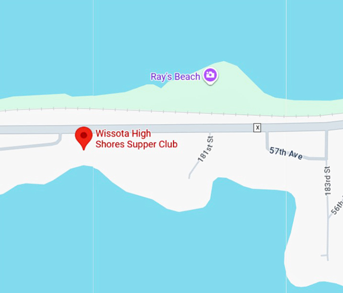 16. wissota high shores supper club map