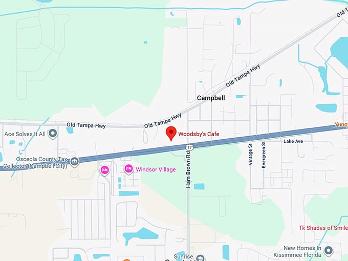 16. woodsby's cafe map
