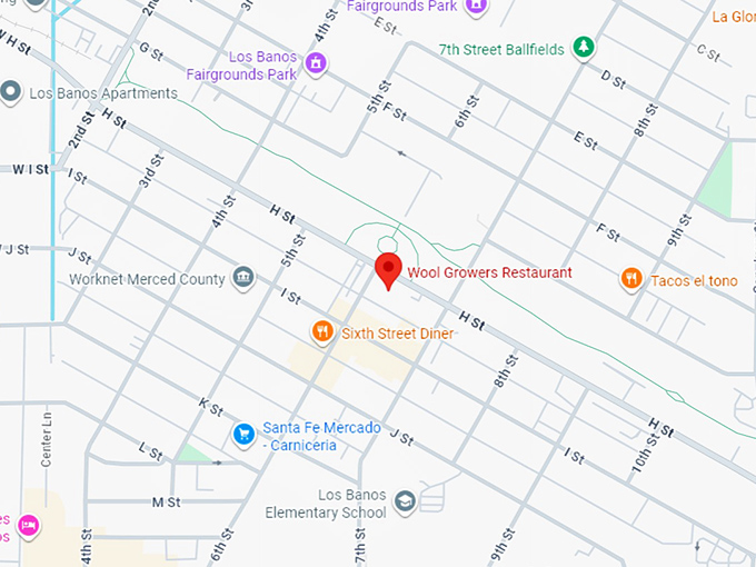 16. wool growers restaurant map