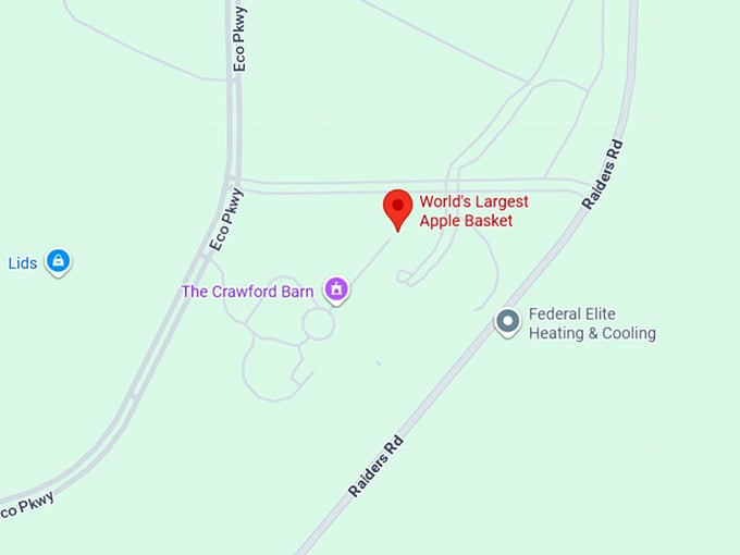 16. world's largest apple basket map