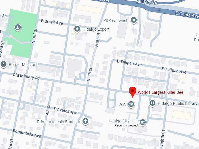 16. world&rsquo;s largest killer bee map