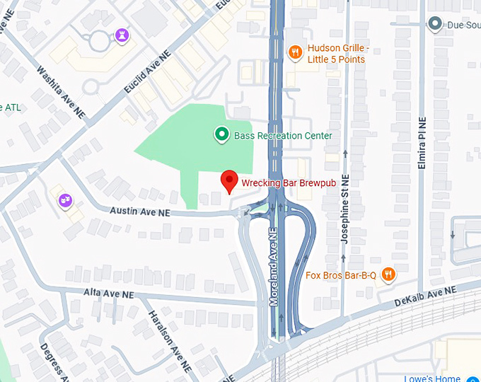 16. wrecking bar brewpub map