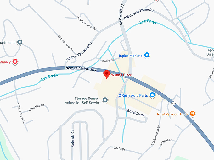 16. wynn's diner map