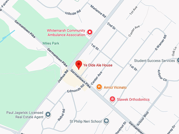 16. ye olde ale house map