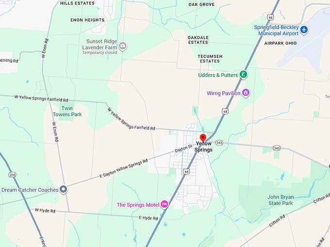16. yellow springs map