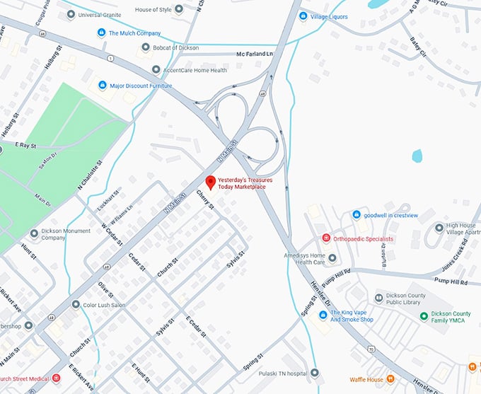 16. yesterday's treasures today marketplace map