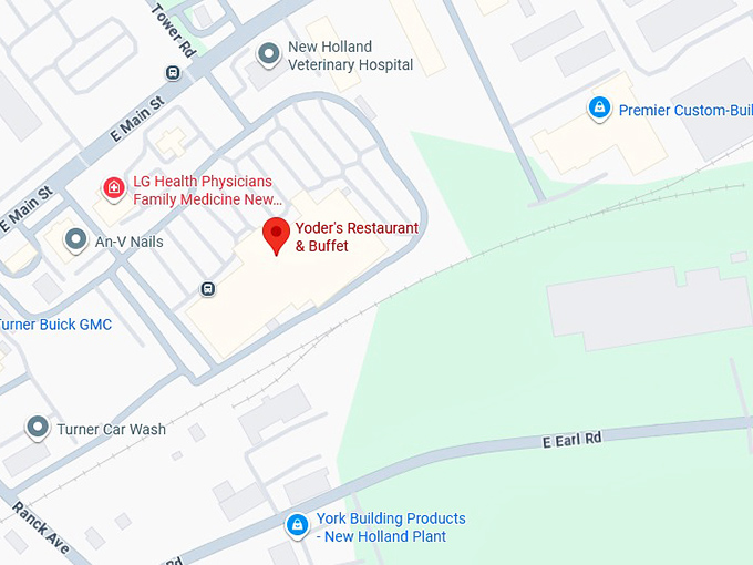 16. yoder's restaurant & buffet map