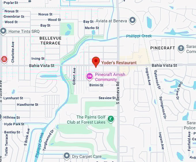 16. yoder's restaurant map