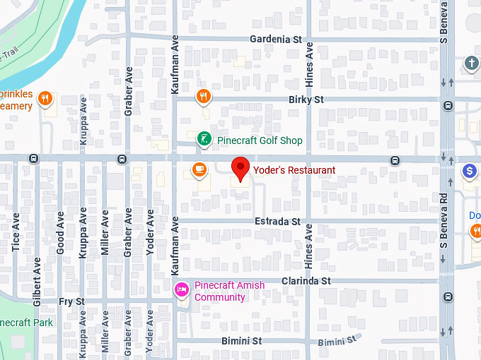 16. yoder's restaurant map