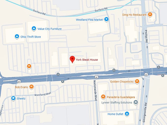 16. york steak house map