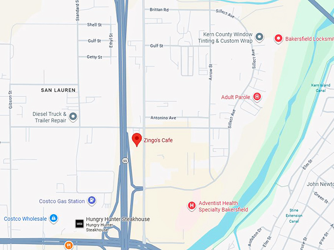 16. zingo&rsquo;s cafe map