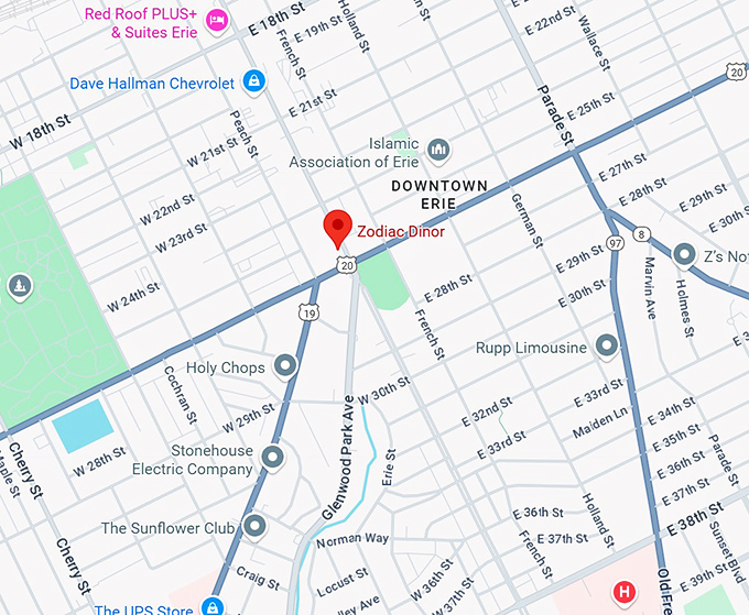 16. zodiac dinor map