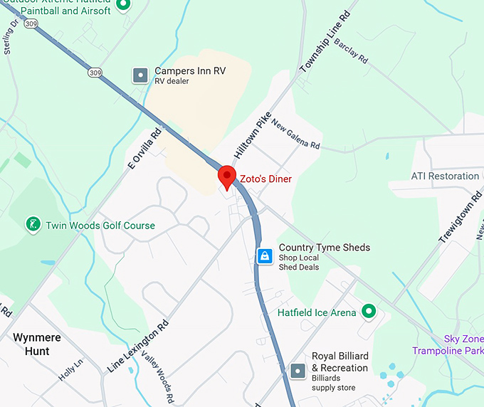 16. zoto's diner map