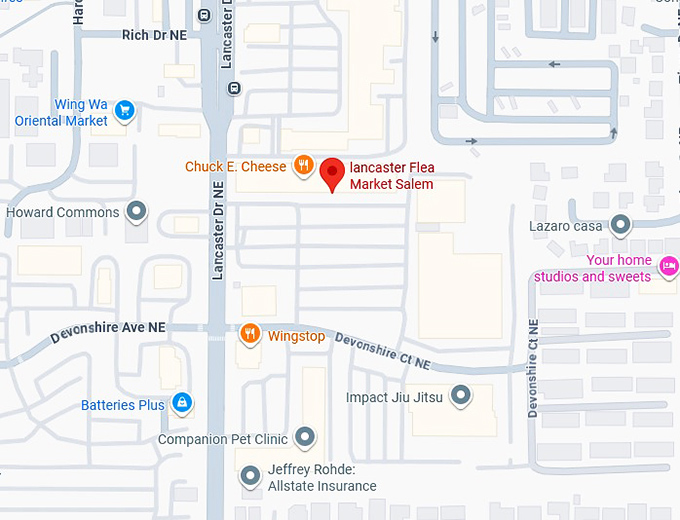 16. lancaster flea market salem map