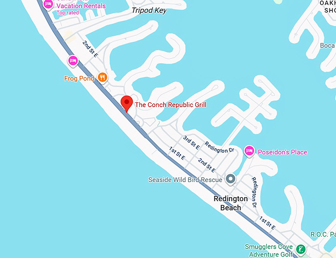 the conch republic grill map