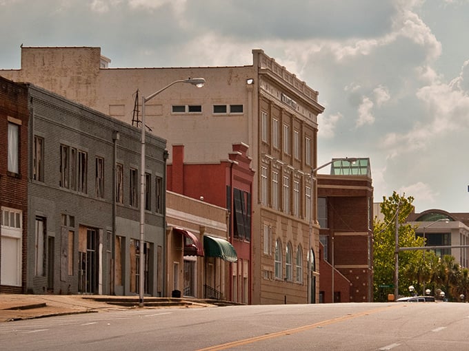 Historic brick buildings line Albany's downtown streets, where time seems to slow down just enough to savor the moment.