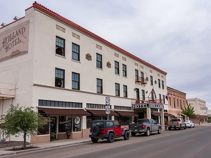 Alpine's historic downtown stretches like a Western movie set, complete with vintage charm and modern conveniences.