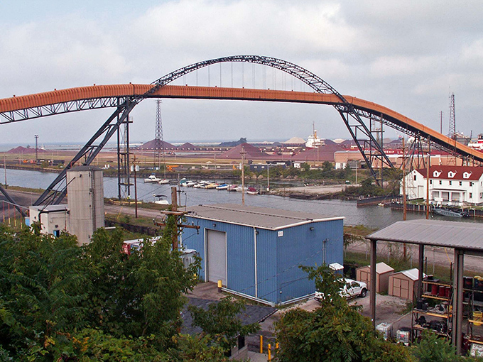 Like a scene from "The Love Boat," Ashtabula's harbor bridge frames maritime adventures perfectly.