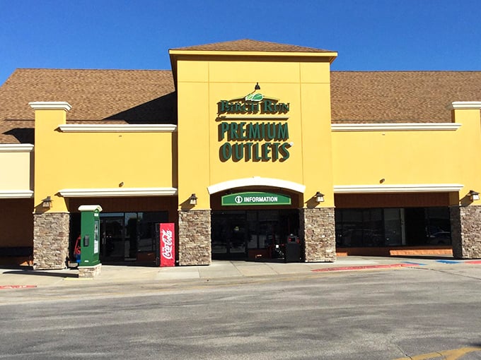 That bright yellow facade isn't just cheerful &ndash; it's practically shouting "bargains inside!" from the highway.