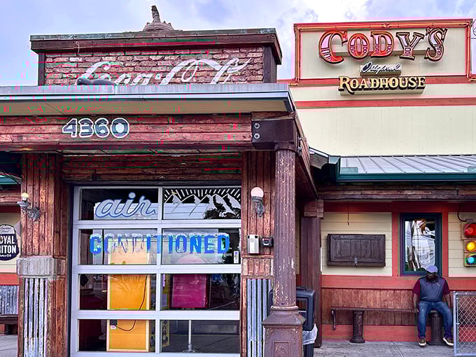 Holy smokes! That's not a steak, that's a delicious dinosaur fossil perfectly charred for your enjoyment. 