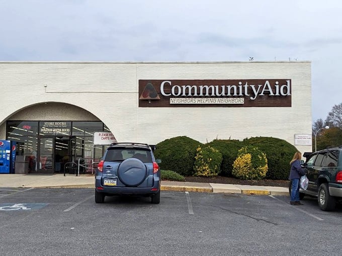 Community Aid's welcoming storefront promises treasure hunting adventures where your bargains help neighbors in need.