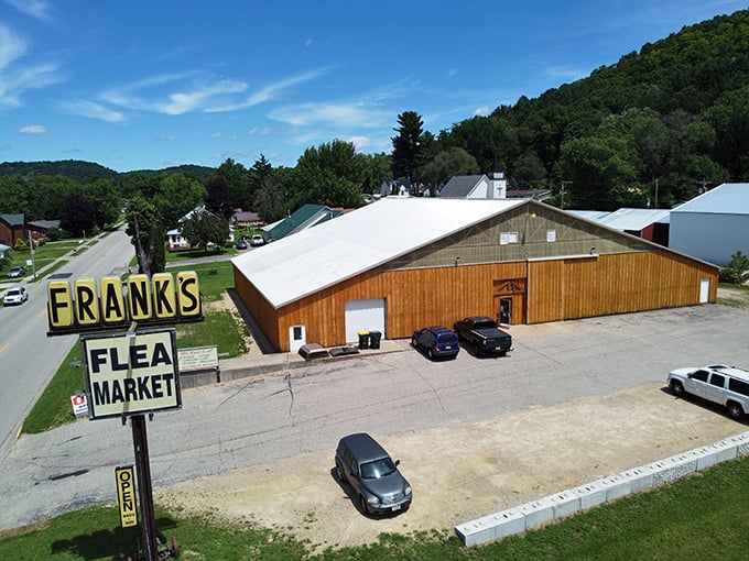 Look at that barn! It's like someone's attic exploded into a business - in the best possible way. 
