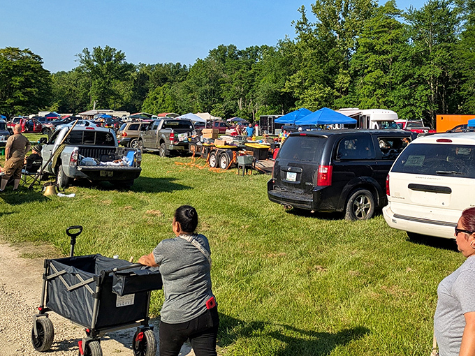 Picture this: a treasure hunter's paradise where every car trunk holds mysteries waiting to unfold.