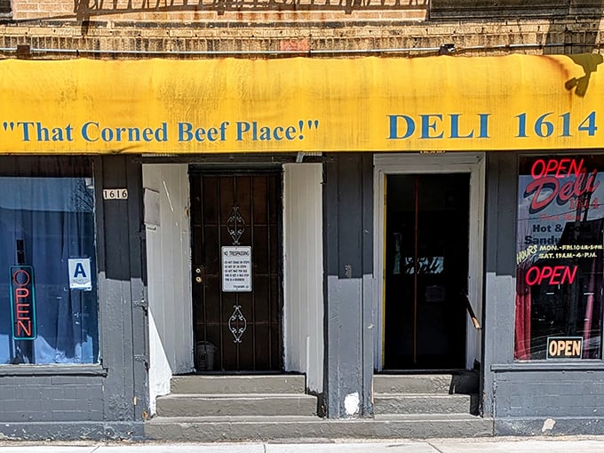 That yellow awning isn't just decoration&mdash;it's a beacon calling all corned beef lovers home.