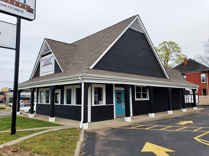 Classic blue cottage charm meets modern donut dreams - Nashville's sweetest neighborhood secret awaits your discovery.