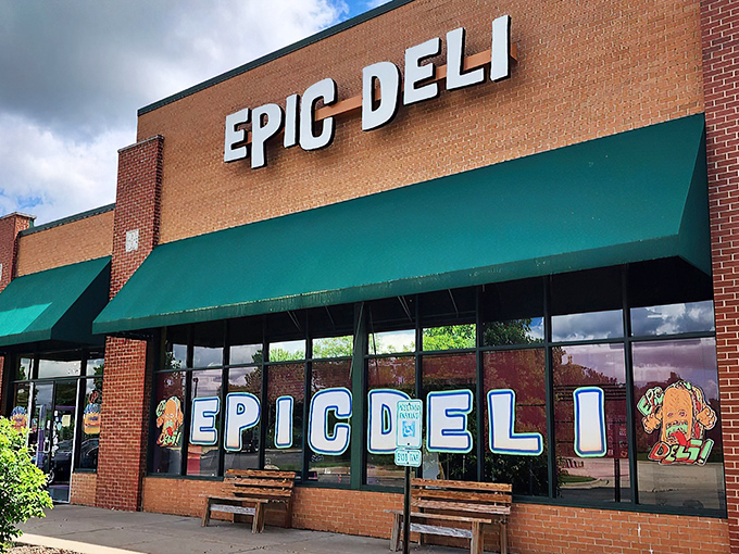 That green awning beckons like a beacon of sandwich salvation in suburban McHenry.