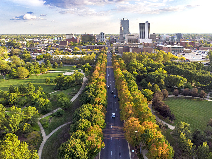 Fort Wayne's skyline rises like a Midwestern mirage, proving small cities can dream big too.