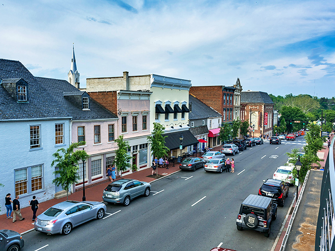 Downtown Fredericksburg buzzes with life - where colonial charm meets modern energy on every historic corner.