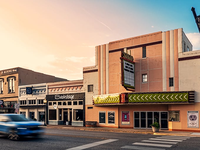 Gainesville's historic downtown theater stands as a beacon of small-town charm, where Friday night movies still bring the community together.